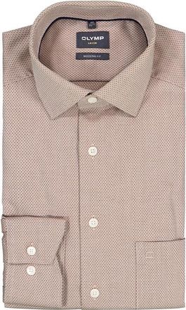Olymp Herren Hemd beige