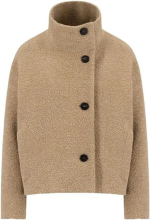 Harris Wharf London Femme, Vestes, Beige, Taille: 38 FR Chaquet&oacute;n corto boucl&eacute;