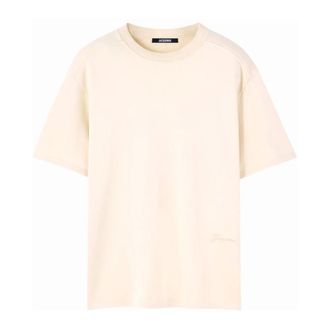 Jacquemus Homme, Tops, Beige, Taille: XL Le T-shirt