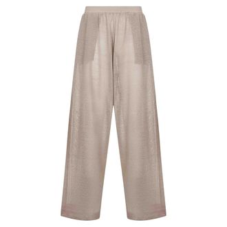 Alaia Wide Hosen - - Trousers - Damen - Beige - M