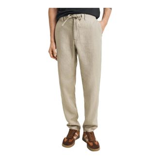 GANT Homme, Pantalons, Beige, Taille: XS Pantalon D&eacute;contract&eacute; en Lin avec Cordon de Serrage