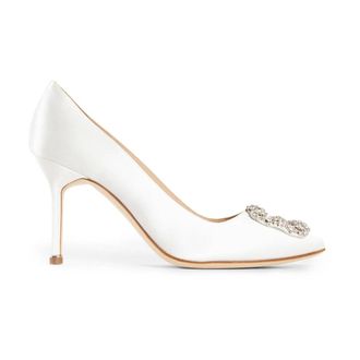 Manolo Blahnik Femme, Chaussures, Blanc, Taille: 38 EU Hangisi Pump