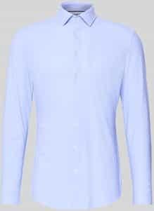 Jake*s Super Slim Fit Businesshemd mit Kentkragen