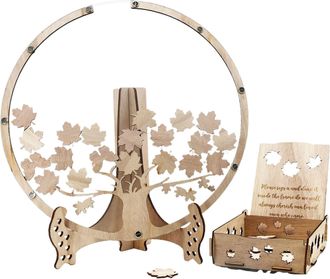 Generic Maple und Bl&auml;tter G&auml;stebuch | Box G&auml;stebuch | Hochzeitsempfang im G&auml;stebuch, alternatives G&auml;stebuch f&uuml;r den Gedenkservice