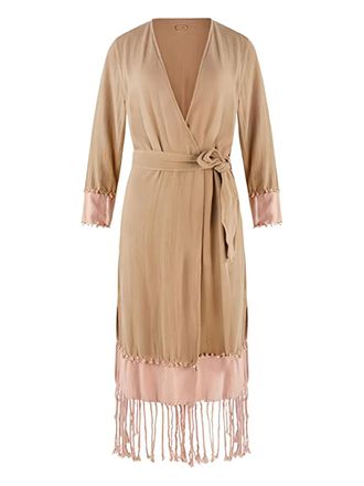 Caravana manteau Suhay à taille ceinturée - Tons neutres