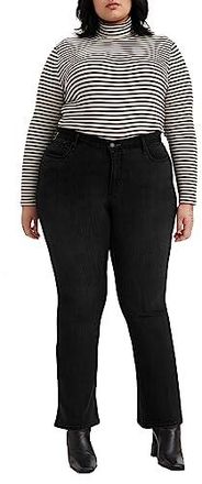 Levi's Jeans Bootcut Gainant Grande Taille 315 pour Femme, Noir Doux, 48 Grande Longueur