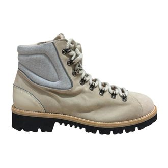 Eleventy Homme, Sport, Beige, Taille: 44 EU Bottines &agrave; lacets et fermeture &eacute;clair