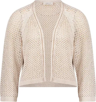 Cartoon Strick-Cardigan mit Glanzeffekt