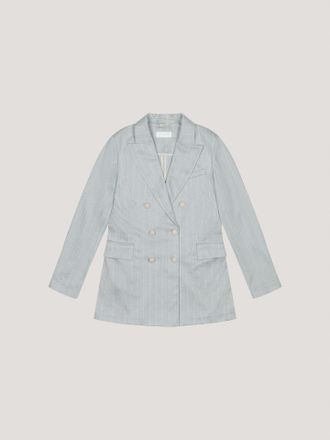 Circolo 1901 Pinstriped double-breasted Acquamarina 8312 / 42