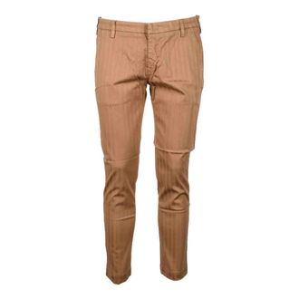 Entre Amis Baumwoll Elasthan Hose - - Trousers - Herren - Braun - W38