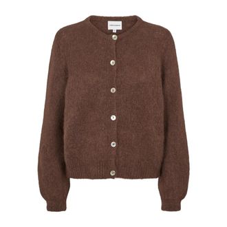 Americandreams Americandreams - Susan Alpaca Cardigan - Femme - Pulls - Brun - Taille: 44 FR
