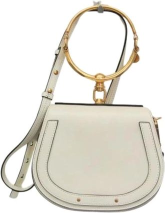 Chlo&eacute; Sac bandouli&egrave;re Nile Pre-owned - Femme - Pre-owned - Blanc - Taille: ONE Size
