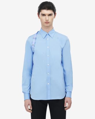 Alexander McQueen Gurt-Hemd mit Logoband - Item 828170QNAAB4343