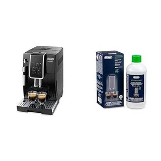 DeLonghi Dinamica ECAM 350.15.B Kaffeevollautomat mit Milchaufsch&auml;umd&uuml;se f&uuml;r Cappuccino, mit Espresso und Kaffee Direktwahltasten und Digitaldisplay, 2-Tassen-