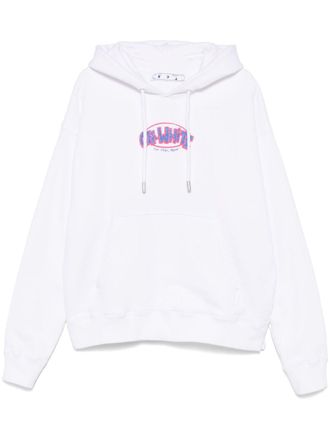 Off-white hoodie &agrave; imprim&eacute; Arrows - Blanc