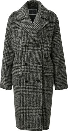 s.Oliver Oversize Karo-Mantel - - Coats - Damen - Schwarzk - L
