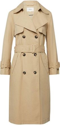 s.Oliver Trenchcoat Outdoor-Mantel Leichter Trenchcoat aus Lyocell
