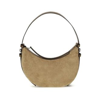 Tory Burch Sac bandouli&egrave;re Romy en croissant - Femme - Sacs - Beige - Taille: ONE Size