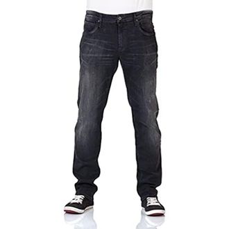 Mavi Herren Straight Leg Straight Jeans Marcus 00351, Gr. W32/L36, Blau (Smoke Ultra Move 21153)