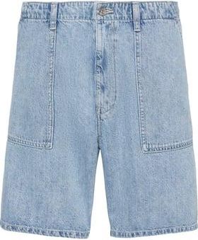 Calvin Klein Bermuda en denim en coton et lin