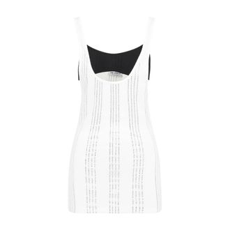 The Attico Geripptes Tanktop aus Jersey - - Tops - Damen - Wei&szlig; - XS