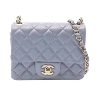 Chanel Pre-owned Mini Matelasse Lammleder Umh&auml;ngetasche - - Pre-owned - Damen - Blau - ONE SIZE