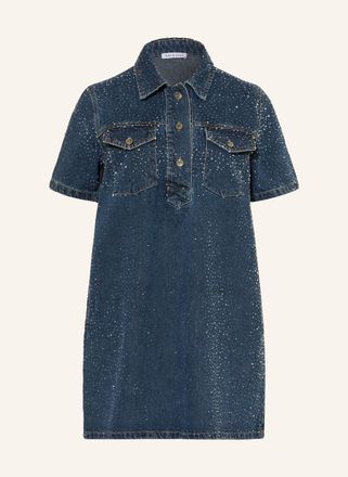 Mrs & Hugs Mrs & Hugs Jeanskleid Mit Schmucksteinen blau