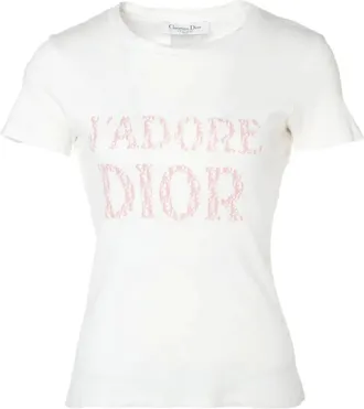 Dior t-shirt à logo Trotter (2004) - Blanc