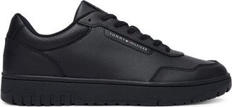 Tommy Hilfiger Sneakers Th Basket Core Leather FM0FM05927 Schwarz