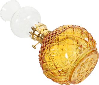 Lurrose Retro Öllampe Glas Lampenschirm Vintage Petroleumlampe für Innenbereich Dekorative Tischleuchte aus Zerbrechlichem Glas Ersatzlampenschirm für Antike 