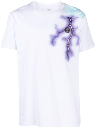 Philipp Plein t-shirt &agrave; imprim&eacute; Gothic Plein - Blanc