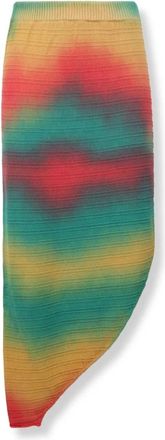 Laneus Femme, Jupes, Multicolore, Taille: 36 FR Jupe Tricot&eacute;e Tie-Dye
