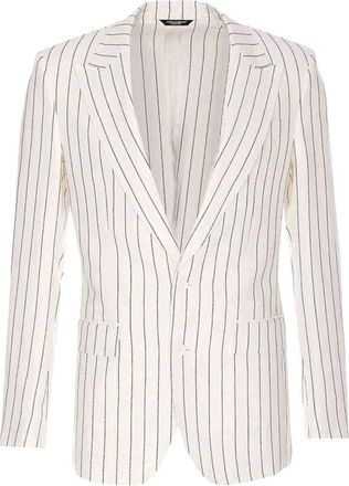 Dolce & Gabbana Homme, Vestes, Blanc, Taille: S Giacca