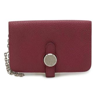 Herm&egrave;s Pre-owned Dogon Schl&uuml;sselanh&auml;nger Leder Lila - - Pre-owned - Damen - Rot - ONE SIZE