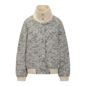 Iro Iro, Femme, Pulls, Gris, Taille: 38 FR Simone Bomber Jacket