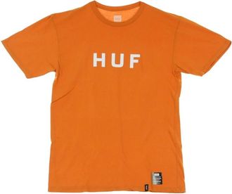 HUF Rost Herren Logo T-Shirt - - Tops - Herren - Orange - L
