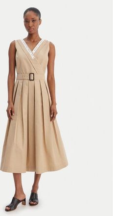 Max Mara Kleid f&uuml;r den Alltag Cono 2615221021 Beige Regular Fit