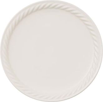 Villeroy & Boch Villeroy und Boch Montauk Fr&uuml;hst&uuml;cksteller, 22 cm, Premium Porzellan, Wei&szlig;