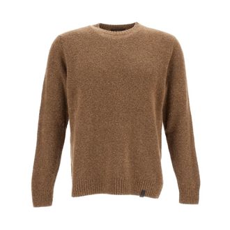 Zanone Giro Rundhals Strickpullover - - Knitwear - Herren - Braun - M