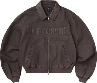 Represent Represent, Homme, Vestes, Brun, Taille: S Blouson aviateur &agrave; col classique