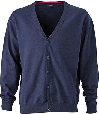 James & Nicholson Cardigan classique en coton (M, marine)