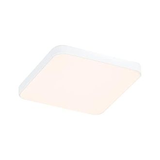 Paulmann 79947 panneau LED panneau encastr&eacute; Veluna VariFit Edge 90x90 mm carr&eacute; gradable Blanc chaud Blanc synth&eacute;tique syst&egrave;me d&eacute;clairage 3000 K
