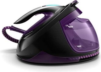 Philips PerfectCare Elite Plus Dampfbügelstation - 2700 W, Dampfstoß 550 g, Druck 7,7 bar, OptimalTEMP-Technologie, 1,8-Liter-Wasserbehälter, lila/schwarz (GC