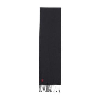 Ami Wollschal mit Logo - - Accessories - Herren - Schwarzk - ONE SIZE