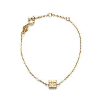 Anni Lu Minimalistisches Goldkristallarmband - - Accessories - Damen - Gelb - ONE SIZE