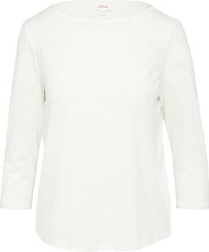 s.Oliver T-Shirt &agrave; Manches 3/4 pour Femme, 0210, 36