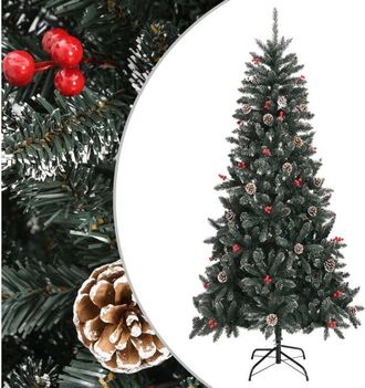 vidaXL K&uuml;nstlicher Weihnachtsbaum mit St&auml;nder Gr&uuml;n 240 cm pvc Vidaxl