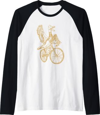 Seembo Duck Cycling Fahrrad Lustig Bird Biking Biker Ride Bike Raglan