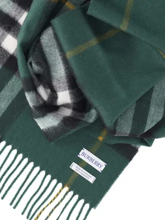Burberry Womens Scarfs Green Cashmere