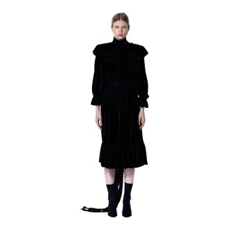 Balenciaga Kleid mit Schn&uuml;rung hinten - - Dresses - Damen - Schwarzk - XS